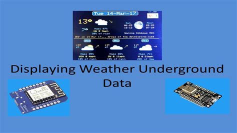 Tech Note 039 Esp8266 Weather Underground Forecast Display On Ili9341