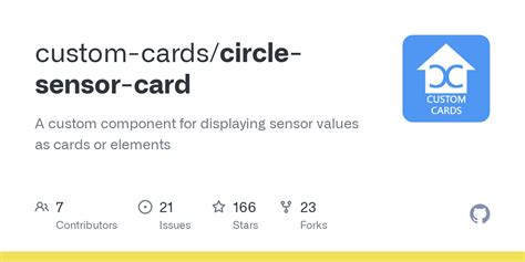 GitHub Custom Cards Circle Sensor Card A Custom Component For Displaying Sensor Values As