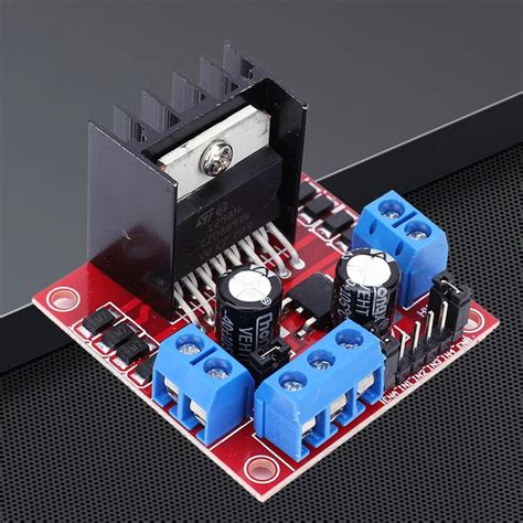 L298N DC MOTOR Driver Module Dual H Bridge 5V For Smart Car In Line Capacitor EUR 7 99