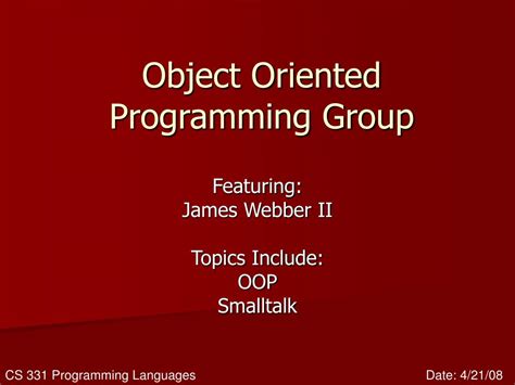 Ppt Object Oriented Programming Group Powerpoint Presentation Free Download Id 4529932