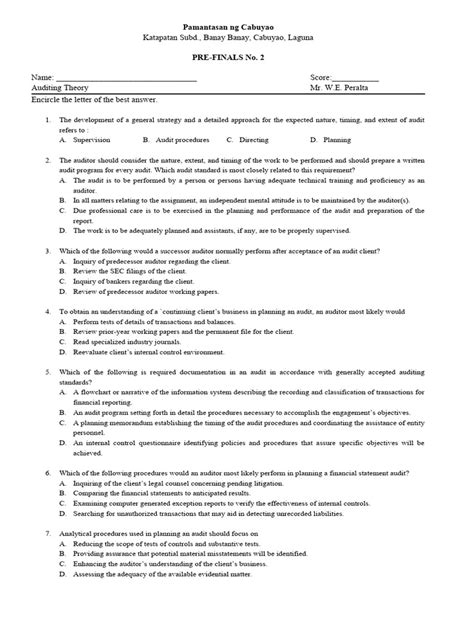 part ii print pdf internal control audit