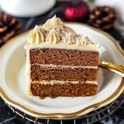 Decadent Gingerbread Cake With Cinnamon Molasses Frosting