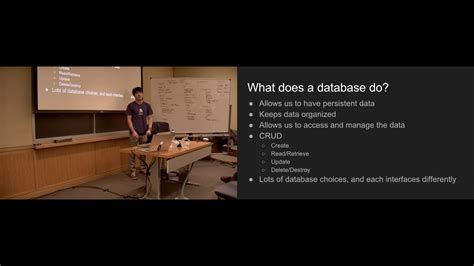 Lecture 6 Databases Youtube