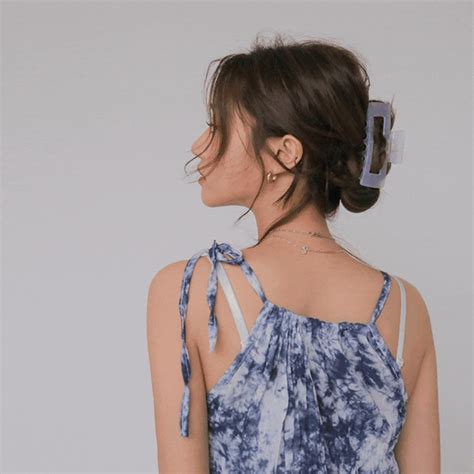 [당일발송]베이직 깔끔한 사각 올림머리 헤어집게핀 11cm 에이블리