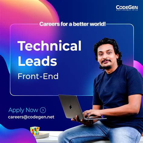 Join Us As A Technical Lead Front End Life At Codegen