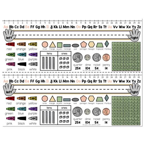 Classroom Setup Visuals Desk Plates Muted Tones Version 2 Lucky Little Learners