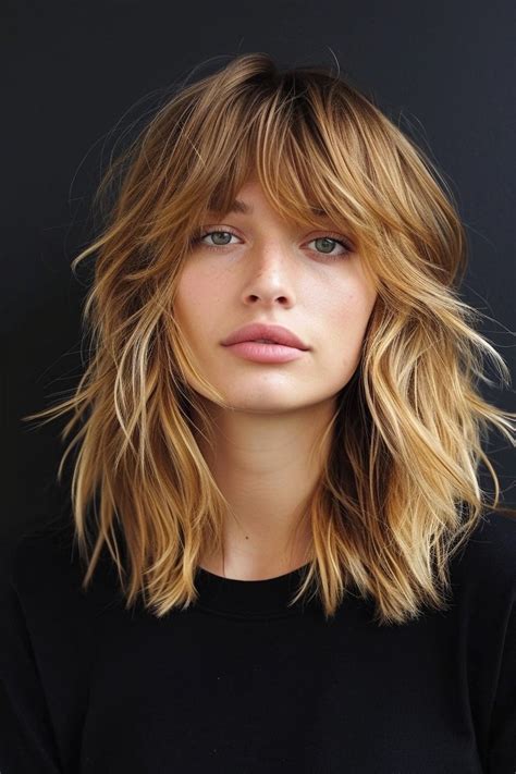 56 Shaggy Lob With Bangs Hairstyle Ideas Artofit