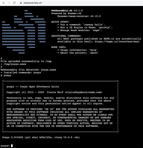 add wasi platform support by whitequark · pull request 2001 · yosyshq