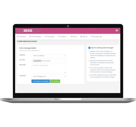 Bulk Messaging Bigmsgbox