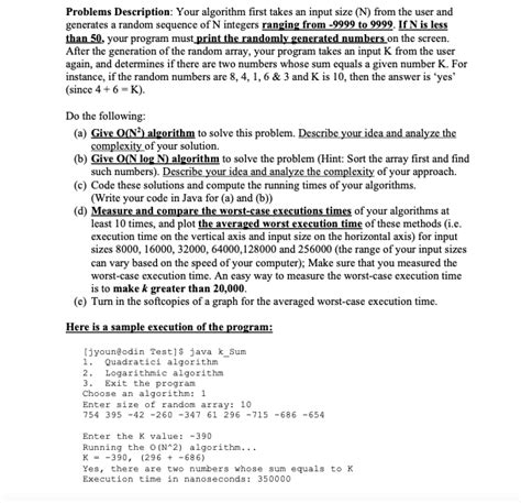 solved problems description your algorithm first takes an