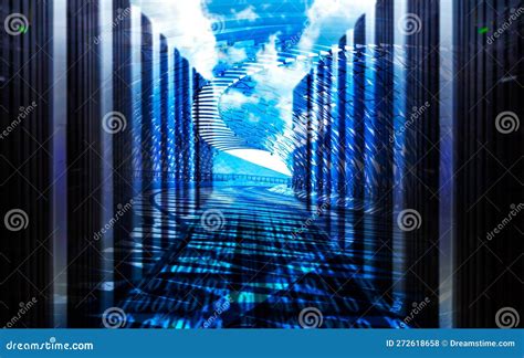 3d render modern web network and internet telecommunication technology