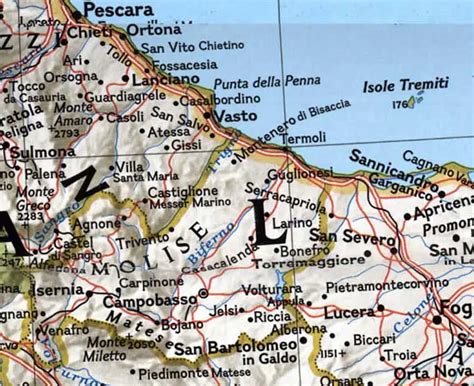 Political Map Campobasso Mapsofnet