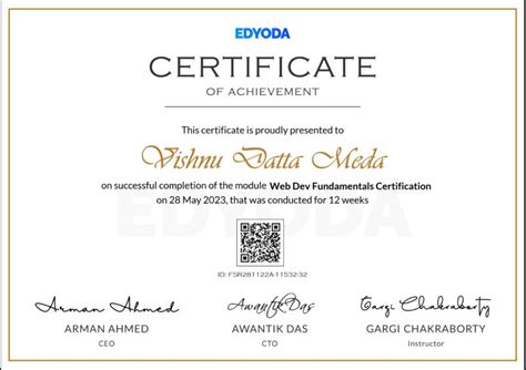 vishnu datta meda on linkedin web dev fundamentals certification exam