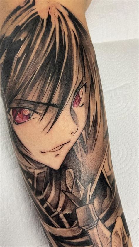 Lelouch Code Geass E Attack On Titan Eren Tatuagens