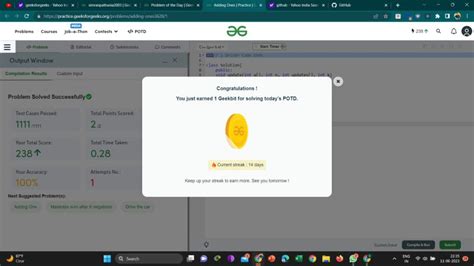 simran pathania on linkedin geeksforgeeks github codinglife