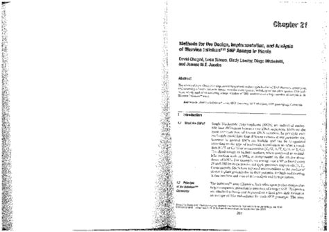 Pdf Methods For The Design Implementation And Analysis Of Illumina Infinium™ Snp Assays In