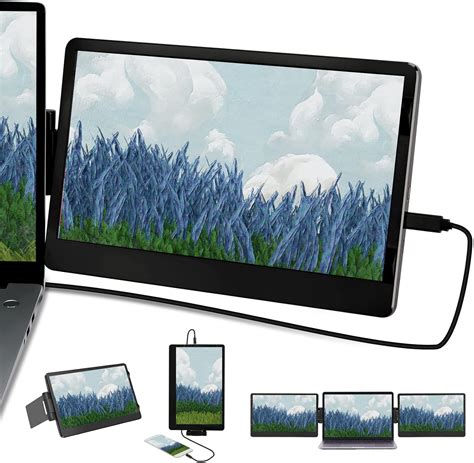 Naievear Portable Monitor 14 1Inch 1920 X 1080 Full HD Dual Monitor Screen Extender With HDMI