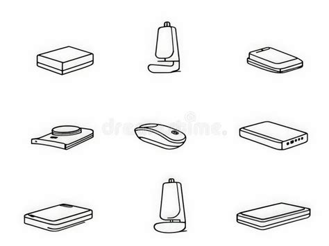 Set Of Various Electronic Devices Vector Illustration Stock Illustration Illustration Of