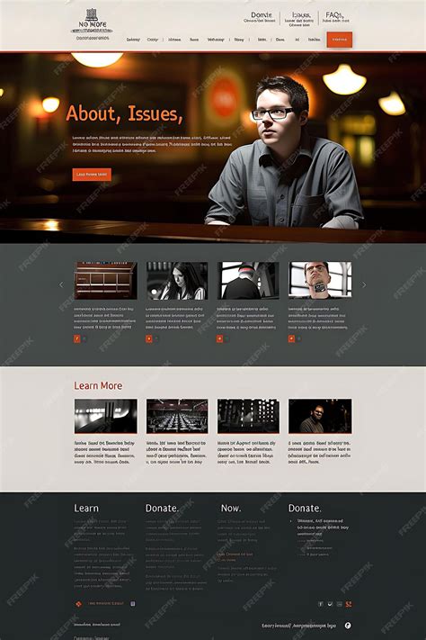 single page layout web with smooth scroll effect streamlined america