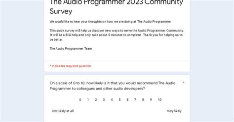 The Audio Programmer On Linkedin The Audio Programmer 2023 Community