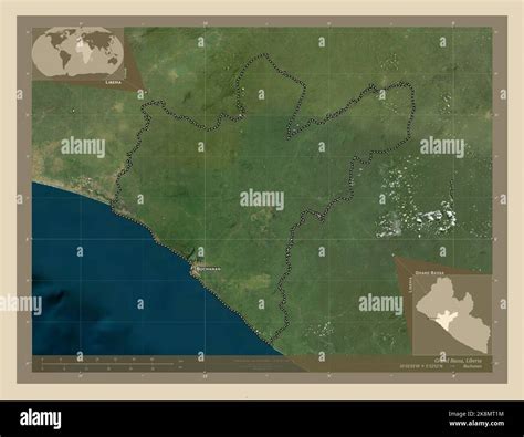 Grand Bassa County Of Liberia High Resolution Satellite Map