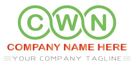 Premium Vector Cwn Letter Logo Design