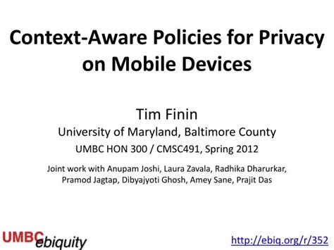 Ppt Context Aware Policies For Privacy On Mobile Devices Powerpoint