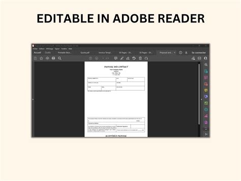 Proposal And Contract Template Word PDF Google Doc Etsy