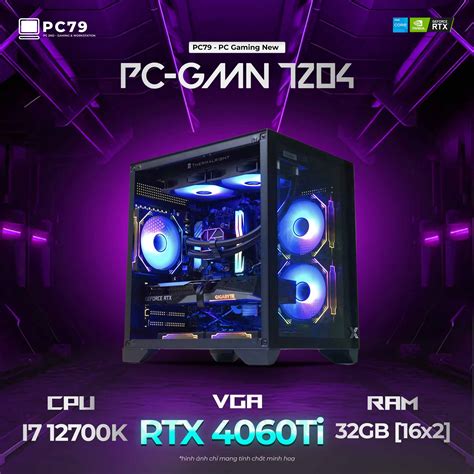 Pc Gaming Gmn7204 I7 12700k Rtx 4060ti Ram 16g Pc79 Store