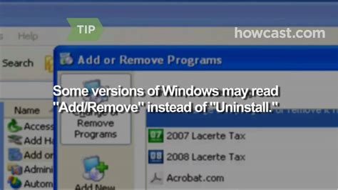 How To Uninstall A Windows Program Youtube