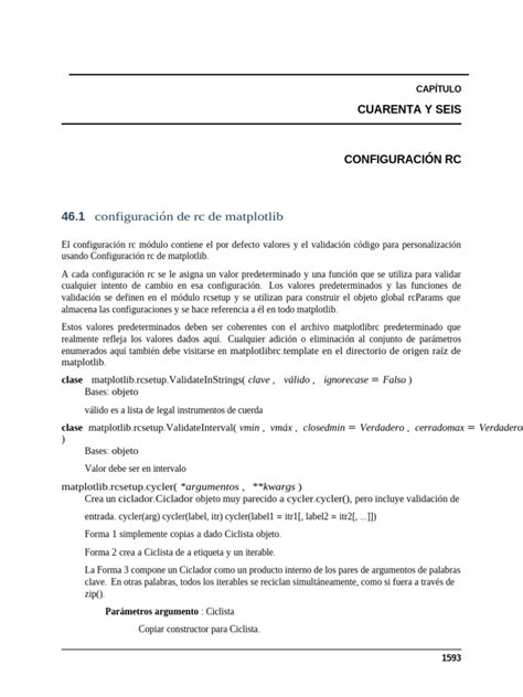 Configuración De Rc De Matplotlib Cuarenta Y Seis Pdf Matemáticas