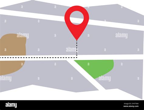 Map With Location Point Gps Navigation Icon Location Tracking On Map