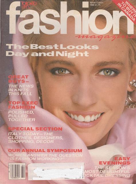 1986 Toronto Life Vintage Canadian Fashion Magazine Canada Hermes