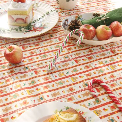 테디베어 크리스마스 식탁보 테이블보 빈티지 홈파티 감도 깊은 취향 셀렉트샵 29cm