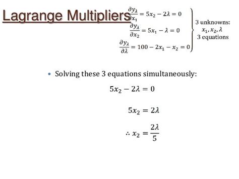 Lagranges Method