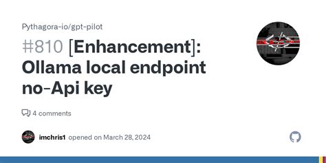 Enhancement Ollama Local Endpoint No Api Key · Issue 810
