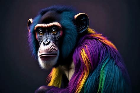 Premium Photo Monkey Art