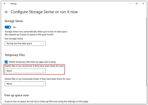 How To Enable Disable Recycle Bin Auto Deletion On Windows 10 MiniTool