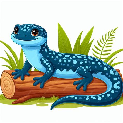 Cute Newt Vector Cartoon Illustration White Background Premium Ai Generated Vector