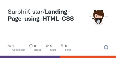 Github Surbhik Star Landing Page Using Html Css