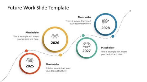 Future Work Slide Template Roadmap For Yearly Milestones Slidemodel