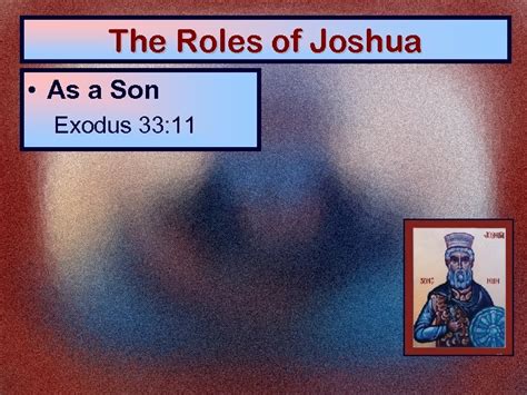 Joshua Son Of Nun The Various Roles Of