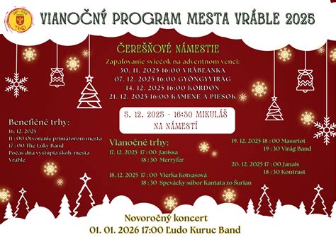 Vianočný Program Mesta Vráble SdeŤ