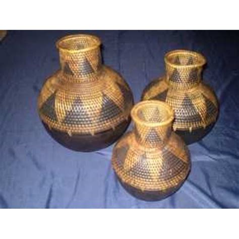 Jual Pot Bunga Kayu Anyam Oleh Haryono Lombok Handicraft