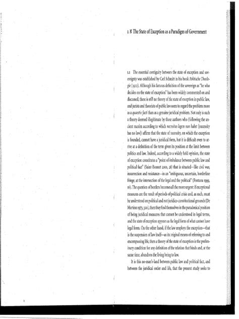 State Of Exception As A Paradigm Of Government Pdf