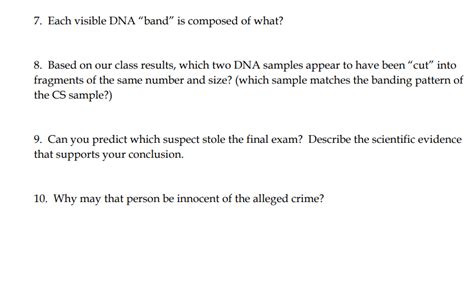 Solved 5 Analyze The Data And Determine Which Two DNA Chegg Com
