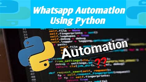 whatsapp automation using python youtube