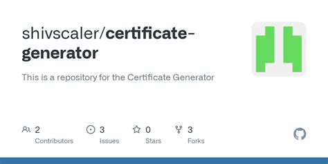 GitHub Shivscaler Certificate Generator This Is A Repository For The Certificate Generator