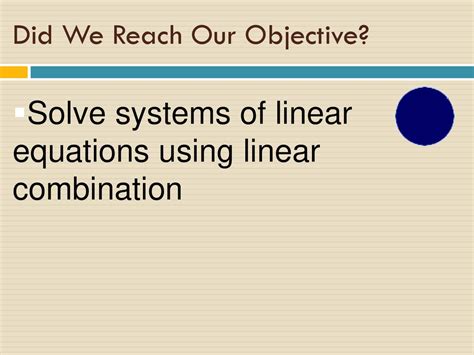 Section Elimination Linear Combination Ppt Download
