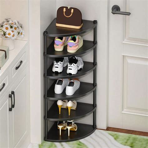 Multi Purpose Corner Shoe Rack 5 Tier Free Standing Shoe Shelf